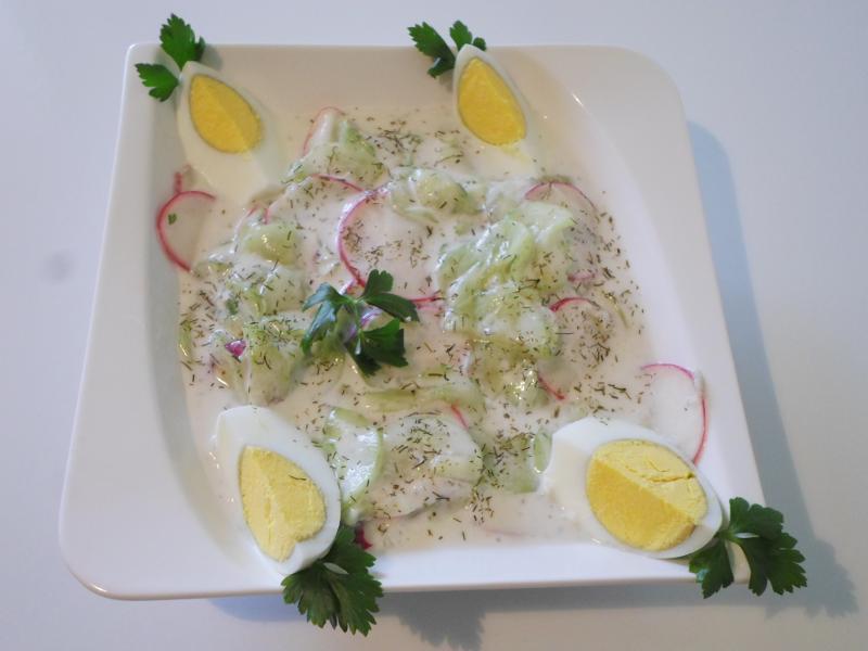 Tavaszi joghurtos saláta – recept tápértékkel Tavaszi joghurtos saláta – recept tápértékkel